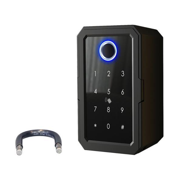 Quality Ttlock Tuya Smart Key Storage Boxes Finger Print Code Lockbox Entry Safe Key Box for sale