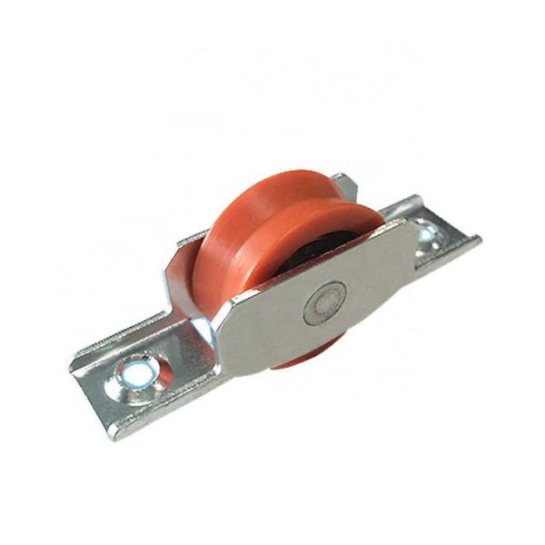 Quality Shockproof Steel Cupboard Sliding Door Wheels Track With 608zz Bearing 20kg Load for sale