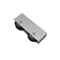 Quality Anodised Aluminium Door Wheel Track Rollers Nylon U Shape Double Pulley for sale