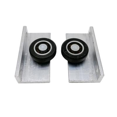 China Wear Resistance Anodized Aluminium Sliding Door Rollers For Wardrobe for sale