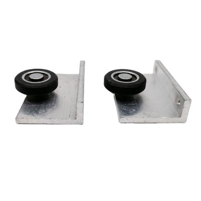 China 23mm Glass Sliding Patio Door Wheels Replacement With Aluminium Bracket for sale