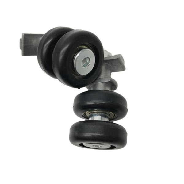 Quality Nylon Round Shape Double Pulley Wheel Aluminium Bracket Sliding Glass Balcony for sale