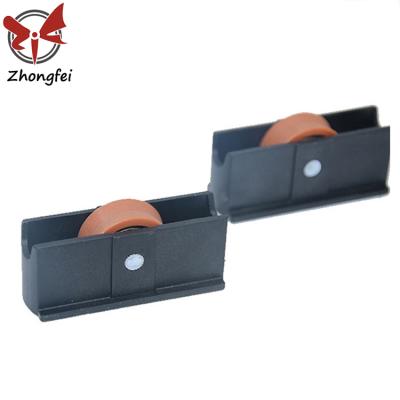 China Plastic Roller Pintu Sliding Screen Door Bottom Rollers With 626 Carbon Steel Bearing for sale