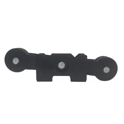 China Weatherproof Aluminium Sliding Bypass Closet Door Rollers Self lubricating for sale