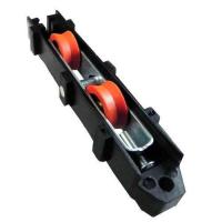 China Smooth Adjustable Commercial Sliding Plastic Door Roller Wheel Rust Proof for sale