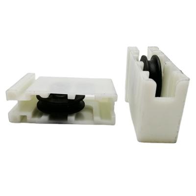 중국 25mm 흰색 나일론 알루미늄 슬라이딩 윈도우 롤러 교체 탄소 강철 베어링 판매용