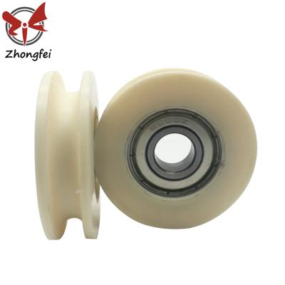 China 6000z Nylon POM Sliding Door Pulley Gate Roller Bearings Customized for sale