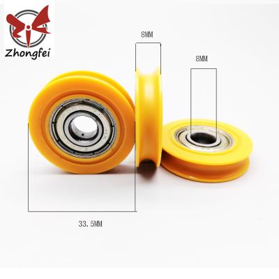 Cina Rullo a sfera per porta scorrevole da 33,5 mm, per impieghi gravosi, anticorrosione, OEM in vendita