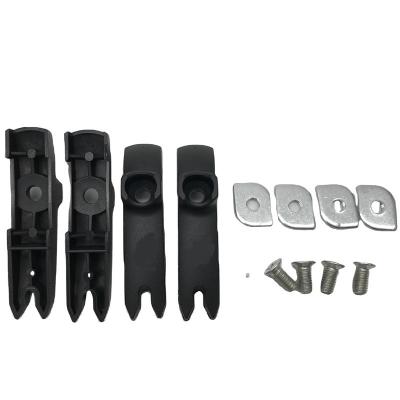 China Bifold Aluminium Barn Slide Up Door Hardware Plastic Guide Shutter Side Cover for sale