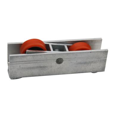 China Door And Window Fitting Adjustable Double V Groove Nylon Pulley Wheel Aluminium Sliding Door Rollers for sale