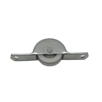 China 24mm Reinforced Aluminium Sliding Hanging Door Wheels Replacement for sale