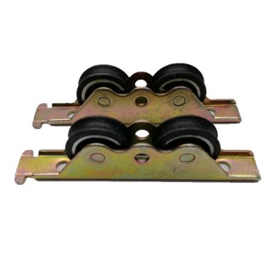 China Double Nylon Commercial Sliding Glass Door Rollers replacement 100kg Load for closet for sale