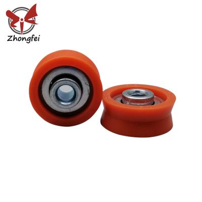 China Sliding POM Nylon Garage Door Roller Bearing 3 Inch Rustproof for sale