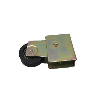 China South America Hot Sales Aluminium Window Accessories Series 25 Single V Groove Nylon Wheel Zinc Plated Iron Housing Sliding Steel Door Wheels for sale