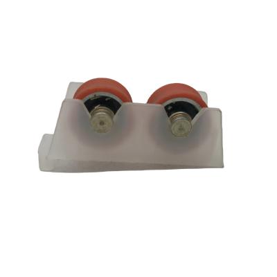 China Rueda De Ventana Corredera Double Nylon Pulley Gate Wheel Sliding Window Roller for Argentina Market for sale