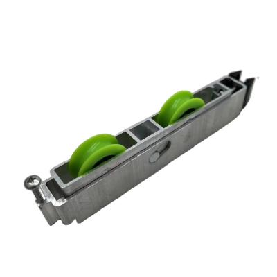 China ROLDANA Hardware Aluminium Sliding Door Rollers Double Door Wheels Gate Roller For Brazil for sale