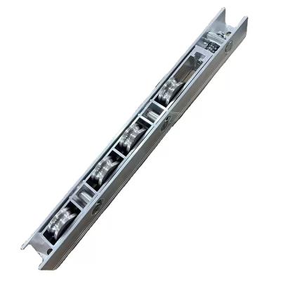 China Adjustable Heavy Duty V Groove 304 Stainless Steel Wheel Aluminium Alloy Housing Sliding Four Wheel Window Roller for sale
