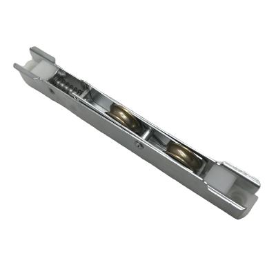China Factory Hardware UPVC Sliding Window Roller Door Roller Heavy Duty Double Roller Iron Wheel with Pulley for sale