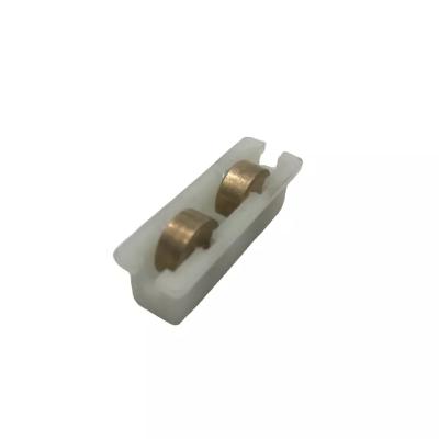 China Double Copper Wheel Nylon Housing Sliding Plastic Door Roller For Aluminium Door & Window System for sale