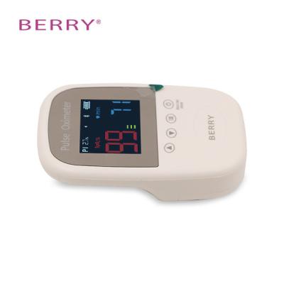 Cina App tenuto in mano Oxicare dell'ossimetro di impulso di limite regolabile su Google Play/App Store in vendita