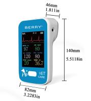 China 2.4 Inch TFT Bluetooth Veterinary Patient Monitor 6 Parameter ECG SPO2 NIBP for sale