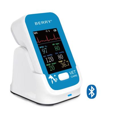 China TFT LCD Screen Veterinary Patient Monitor With BLE 5.0  Pet Health 1 Year for sale