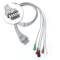 China Contec 12 Lead ECG Holter Leadwire Set 5 Trunk Cable Fully Shielded Latex Free for sale