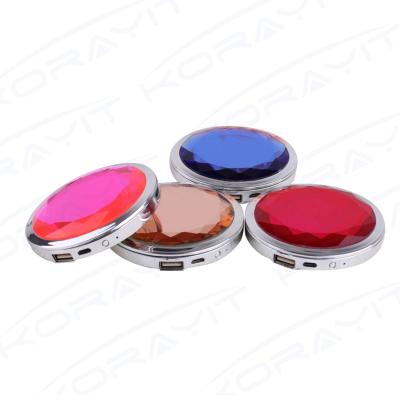 China el cargador portátil del banco del poder del espejo 4000mah, los regalos preciosos acciona el banco para las muchachas/las señoras en venta