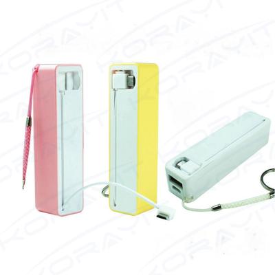 China banco portátil del poder del perfume 2200mAh con el cable incorporado, cargador del teléfono móvil del llavero en venta