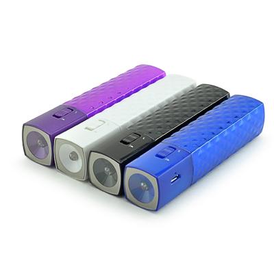 China banco portátil del poder del rimel delgado de la linterna de LED 2000mAh, cargador del teléfono del rimel para el iPhone en venta