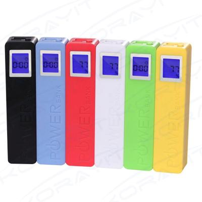 China el perfume del banco portátil del poder del perfume 2600mah, banco del poder del LCD para todo califica los teléfonos móviles en venta