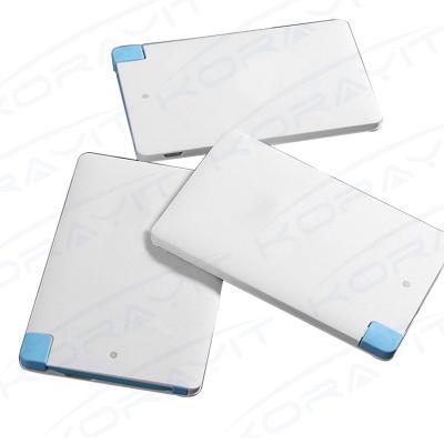 China banco portátil del poder de la tarjeta de crédito 2500mAh, banco delgado del poder de la tarjeta del logotipo a todo color de la impresión en venta