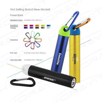 China el poder portátil del tubo del estilo del gancho que sube 2200mAh ejerce la actividad bancaria, el banco 2200mAh del poder del regalo de la promoción en venta