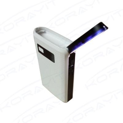 China Tres de la batería de plástico Banco de energía portátil con lámpara de mesa 7800mAh en venta