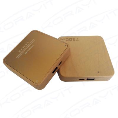 China Banco de madera 5200mAh, regalos promocionales del poder de la forma de la caja de la batería externa en venta