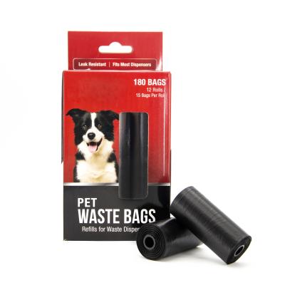 China Customized Black Pet Litter Bags For Picking Up Dog Cat Waste for sale