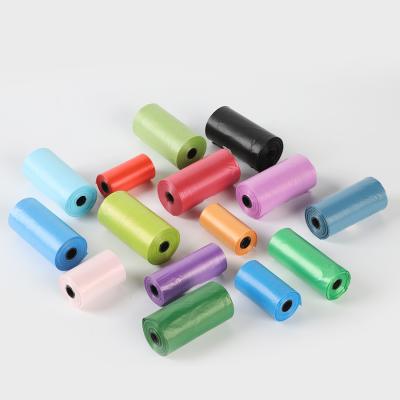 China Compostable Pet Waste Bags Flat Pack Or Rolled Eco Friendly Biodegradable Dog Poop Bags for sale