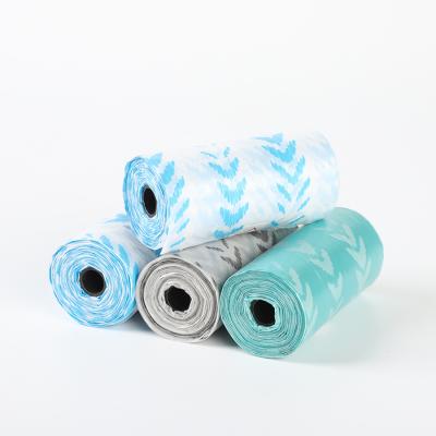 China Durable Dog Poop Bag With Handles On A Roll Biodegradable Plastic Unscented for sale