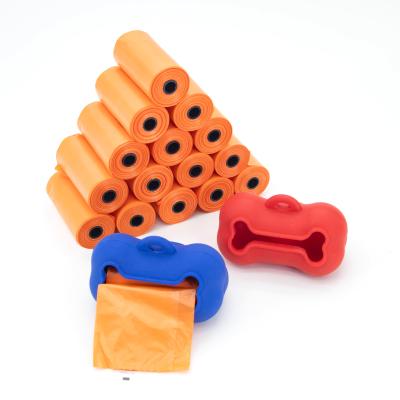 China Custom Tear Resistant Pet Doggy Bags Biodegradable Plastic With Dispenser for sale
