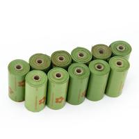 Quality Standard Custom Green Pet Poop Bags 100% Leak Proof Dog Waste Depot Bags for sale