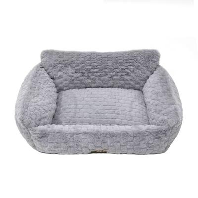 China 15 Pounds Custom Pet Bed Comfortable Durable Soft Cozy Sleeping Resting Area For Dogs Cats for sale