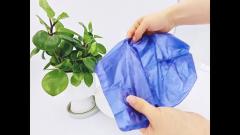 Blue biodegradable pet waste bags produced with PBAT technology ensuring quick decomposition and eco