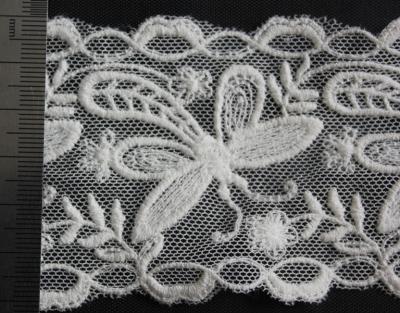 Cina Bianco solubile in acqua della natura della disposizione decorativa 6cm del pizzo del cotone del fiore della libellula in vendita