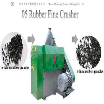 China Eco-friendly automatic waste tire rubber cutting machine tire shredder tire crusher tire fine crusher for sale