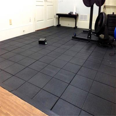China Outdoor playground rubber tile gym power area equipment  recycled rubber mat for sale