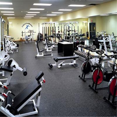 China Indoor gym matting rubber flooring with EPDM granule rubber tile for sale