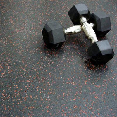 China Heavy duty large rubber gym black crossfit mat commercial flooring for sale