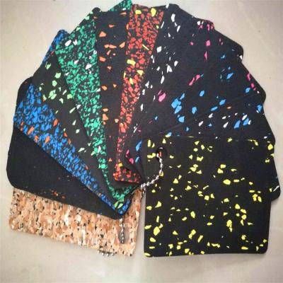 China Gym rubber pre-cut flooring rolls non-slip equipment protective accessories new for sale