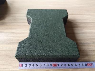China Colorful wear resistant dog-bone outdoor rubber floor tiles for path pavers for sale