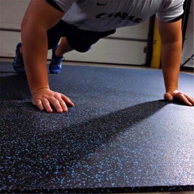 China Gym fitness non-toxic outdoor rubber floor mats rubber flooring tile for sale